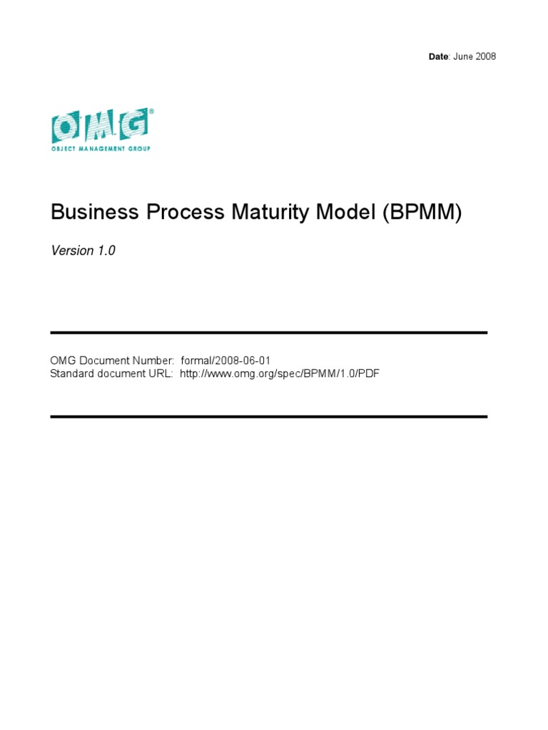 Business Process Maturity Model (BPMM) - Object Management Group | PDF ...