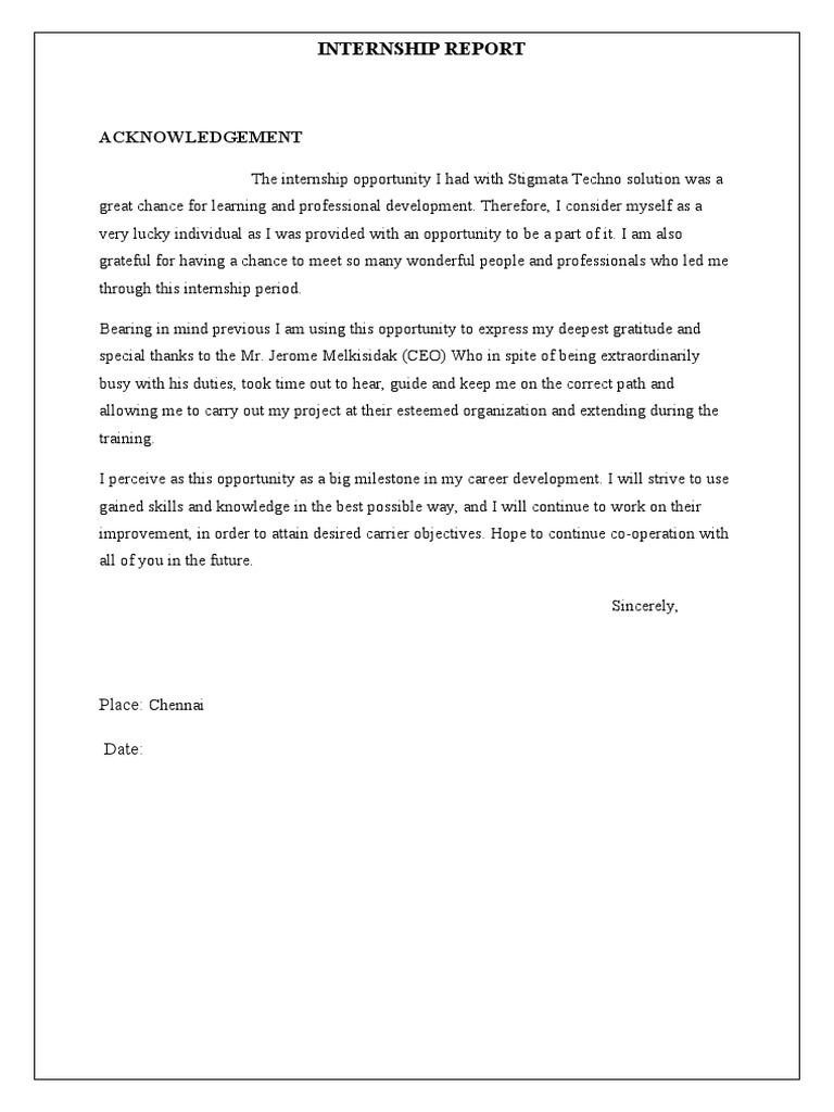 Internship Insights at Stigmata Techno Solutions | PDF | Transport ...