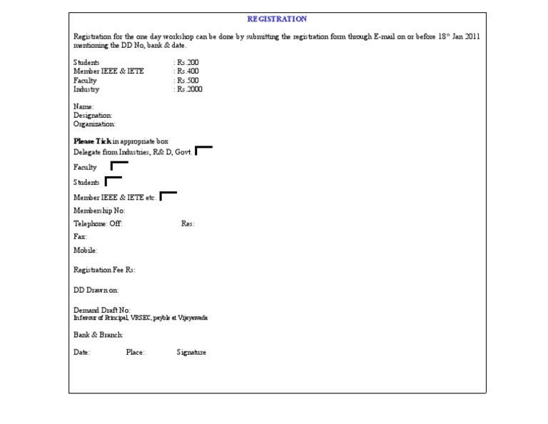 Registration | PDF | Career & Growth