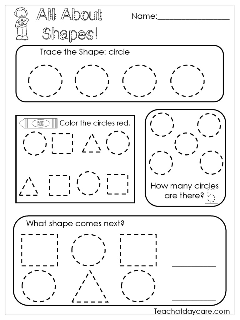 All About Shapes Worksheets | PDF | Shape | Space
