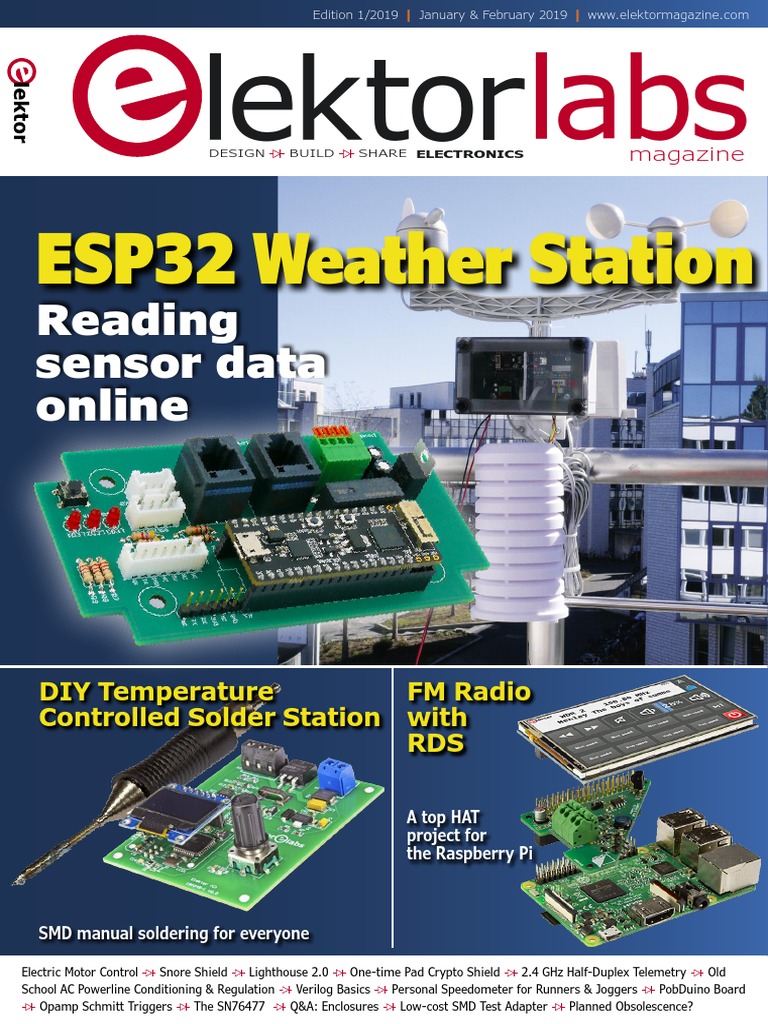 Elektor Electronics USA 2019 - 1-2 PDF | PDF | Electric Motor | Machines