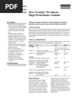 DOWSIL™ 795 Structural Glazing Sealant Technical Data Sheet | PDF ...