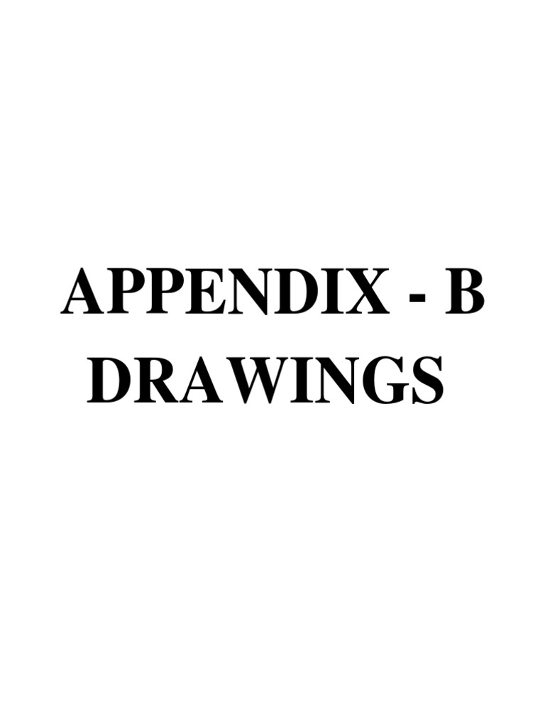 Appendix - B Drawings | PDF | Duct (Flow) | Mechanical Engineering