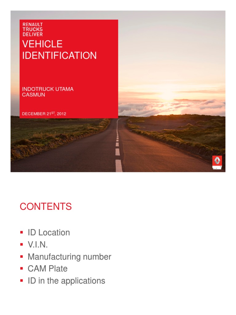Vehicle Identification | PDF | Truck | Vehicles