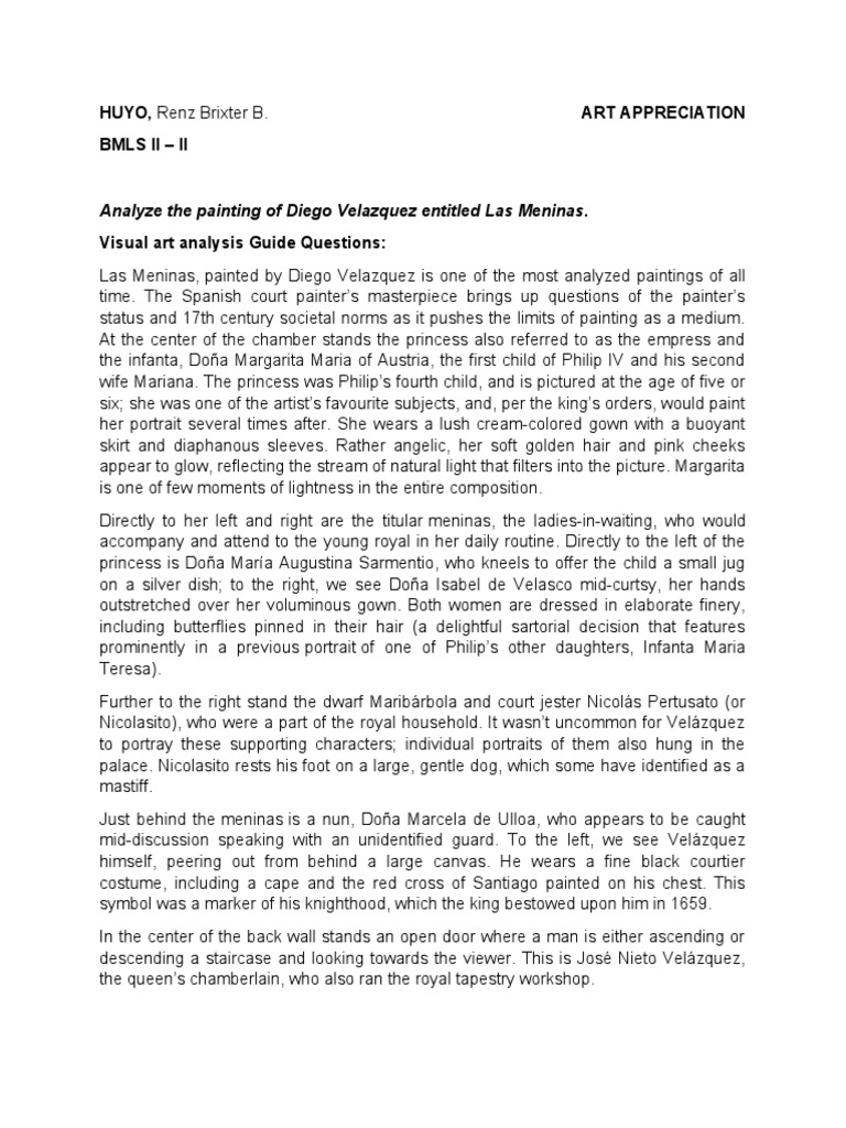 Visual Art Analysis | PDF | Paintings