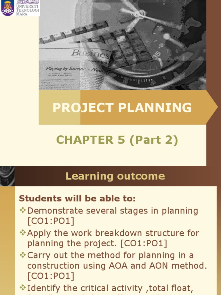 Chapter 5 Project Planning | PDF | Business