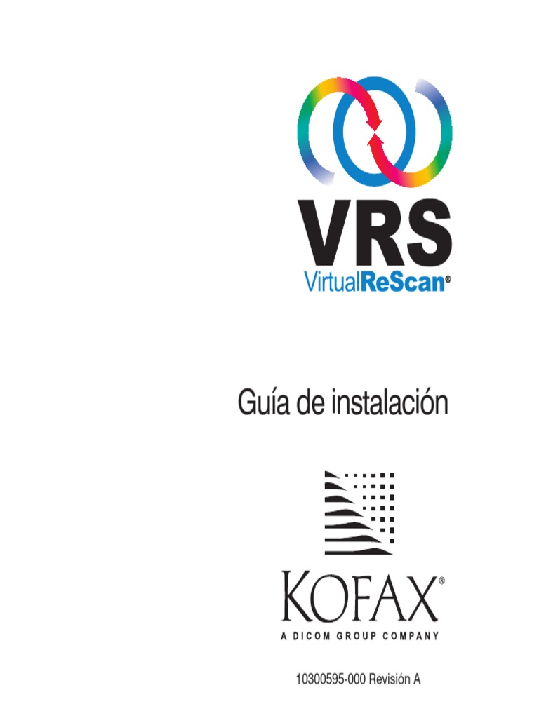 Manual Kofax VRS | PDF | Escáner de imagen | Usuario (informática)