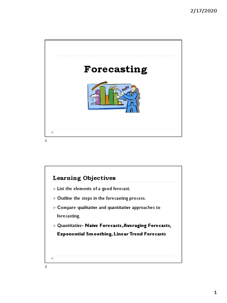 Operation Management | Download Free PDF | Moving Average | Forecasting
