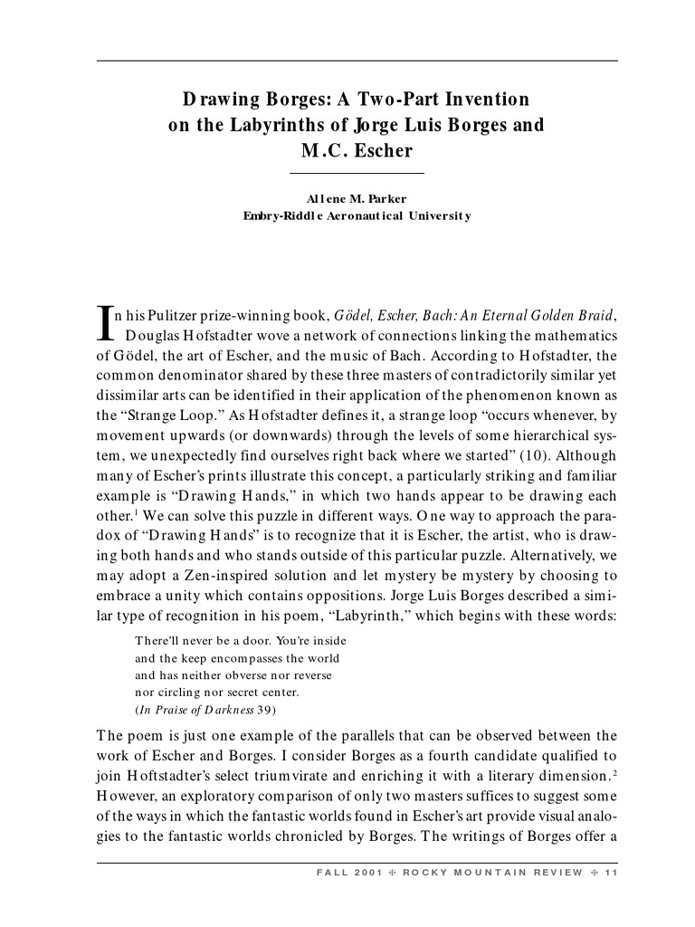 Drawing Borges-A Two - Part Invention On The Labyrinths of Borges and ...