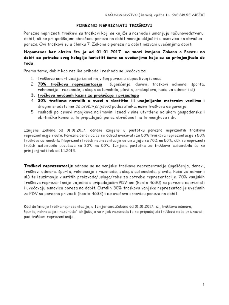 11 Racunovodstvo Vjezbe | PDF