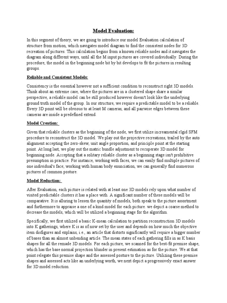 Model Evaluation:: Reliable and Consistent Models | PDF | Applied Mathematics | Algorithms