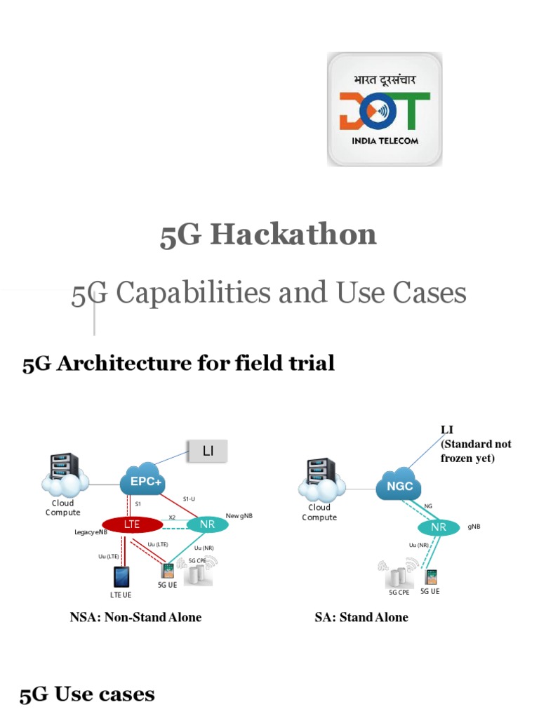 5G Hackathon Capabilities and Use Cases | PDF | Virtual Reality | Cloud Computing