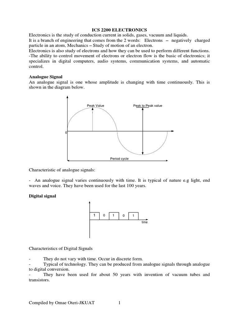 Electronics Notes | Download Free PDF | Capacitor | P–N Junction