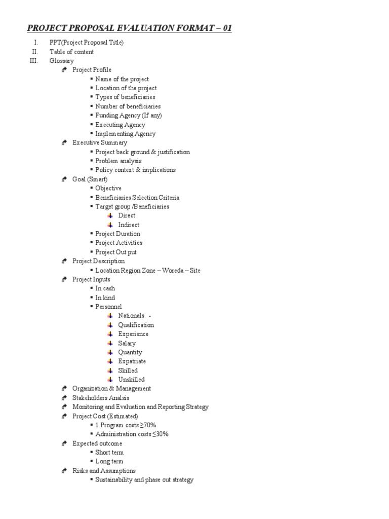 Project Proposal Evaluation Format | PDF
