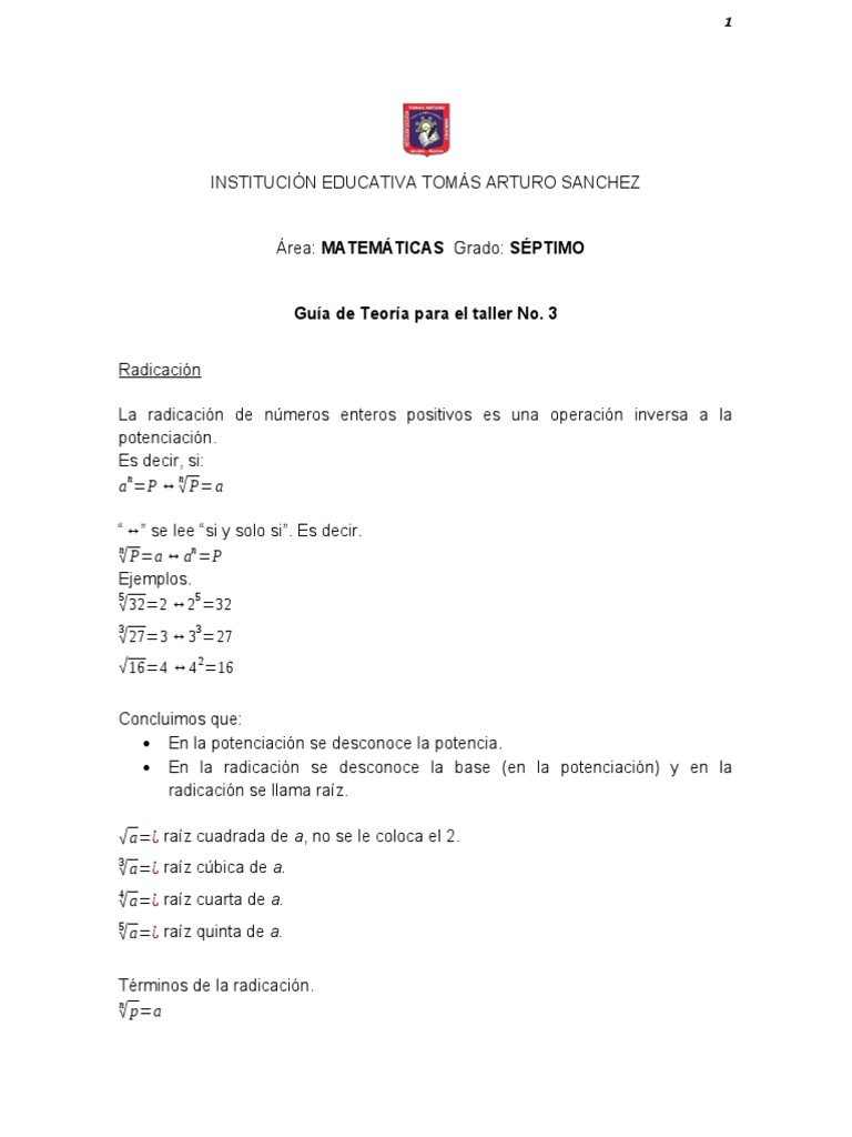 Taller Matematicas+ | PDF