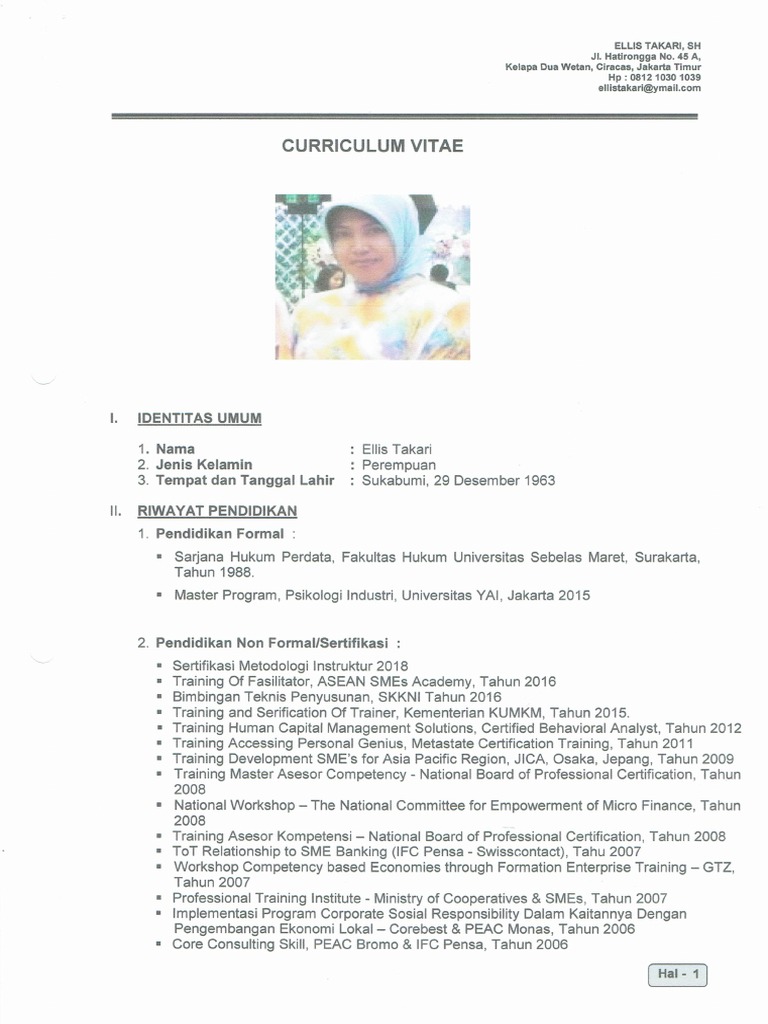 CV Ellis Takari | PDF
