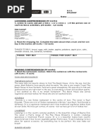 Flyers Speaking test - Part 1 | PDF