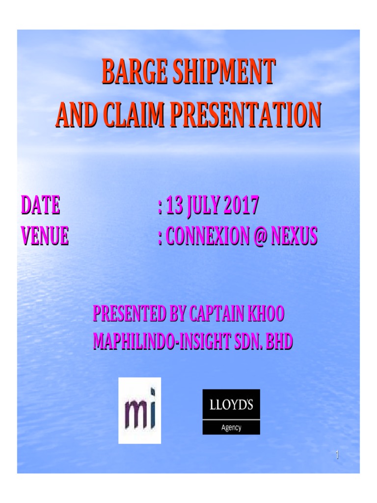 Barge Shipment | PDF | Tugboat | Barge