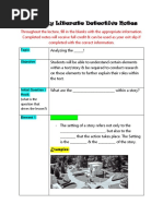 Literature Short Story Elements Worksheet | PDF