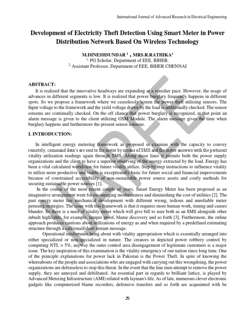 Development of an IoT-Based Smart Metering System for Detecting ...