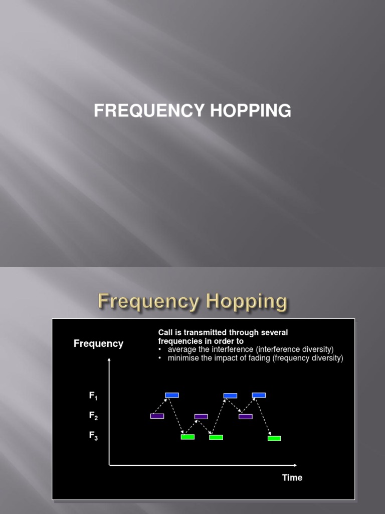 Frequency Hopping | PDF | Electromagnetic Interference | Cellular Network