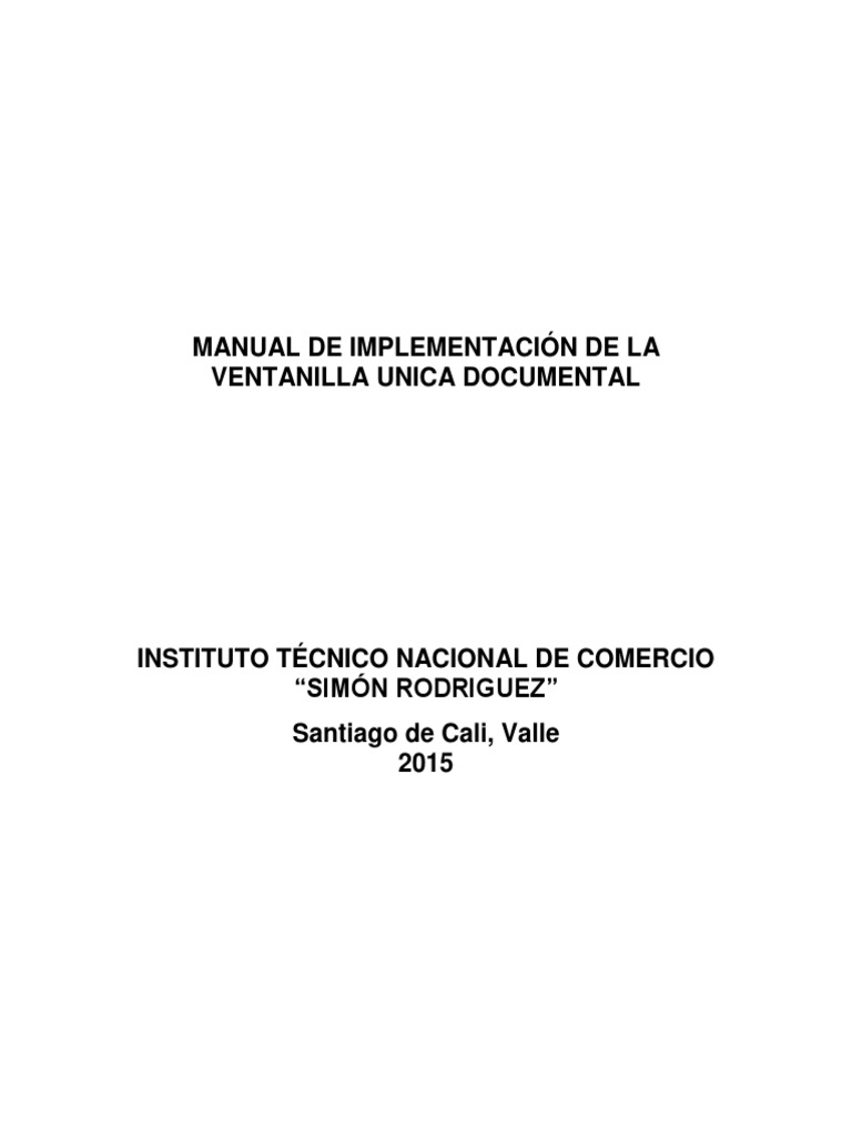 Manual de Ventanilla Unica PDF | PDF | Petición | Software