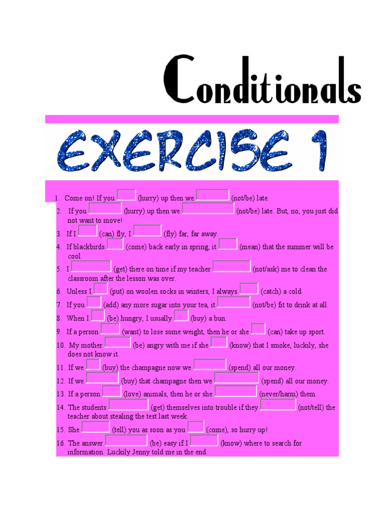 CONDITIONALS | PDF | Language Arts & Discipline