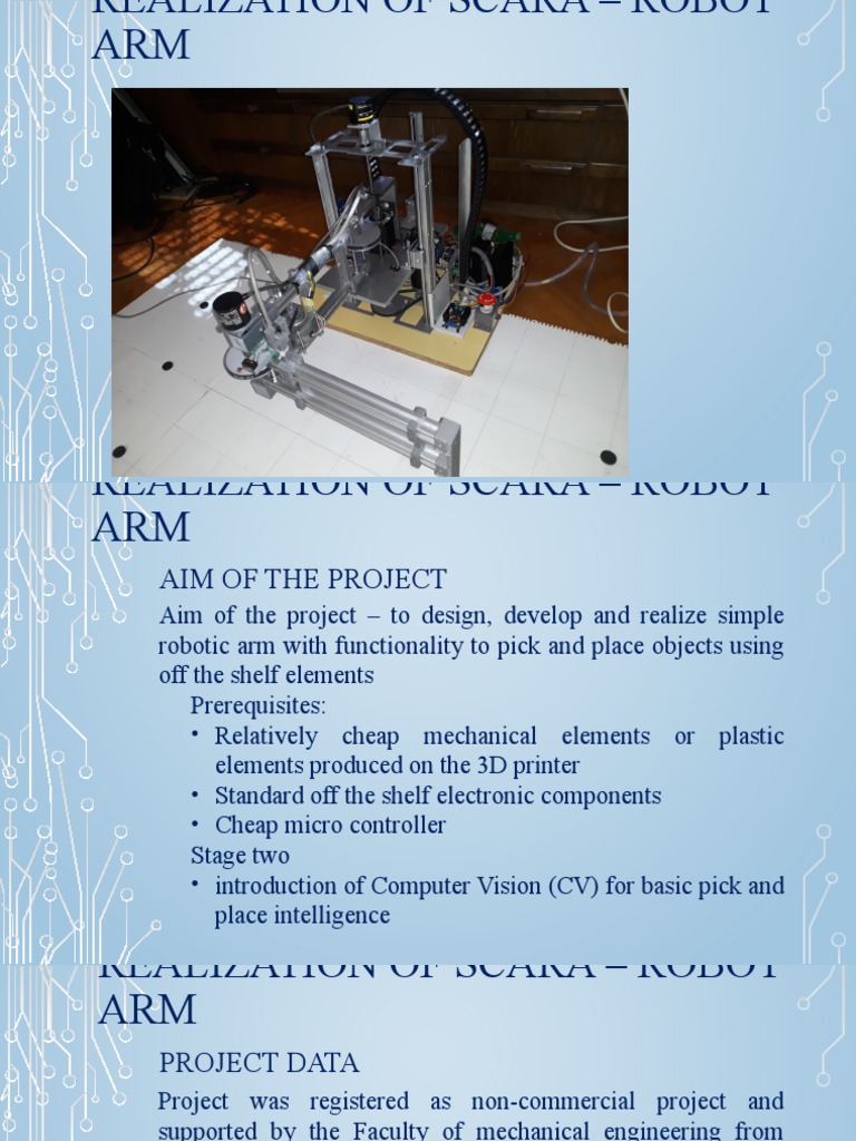 SCARA Robotic Arm Final | PDF | Electric Motor | Belt (Mechanical)