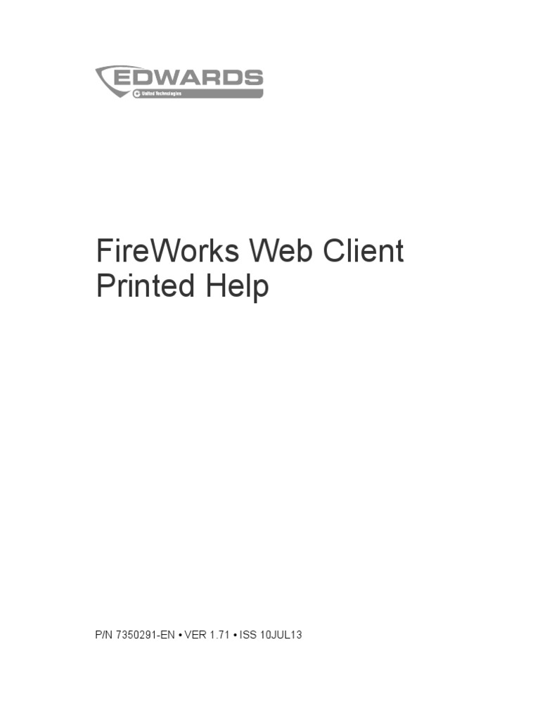 7350291-EN V1.71 FireWorks Web Client Printed Help | PDF | World Wide Web | Internet & Web