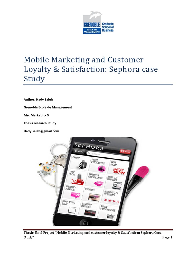 Sephora Market Analysis Case Study PDF | PDF | Smartphone | Marketing