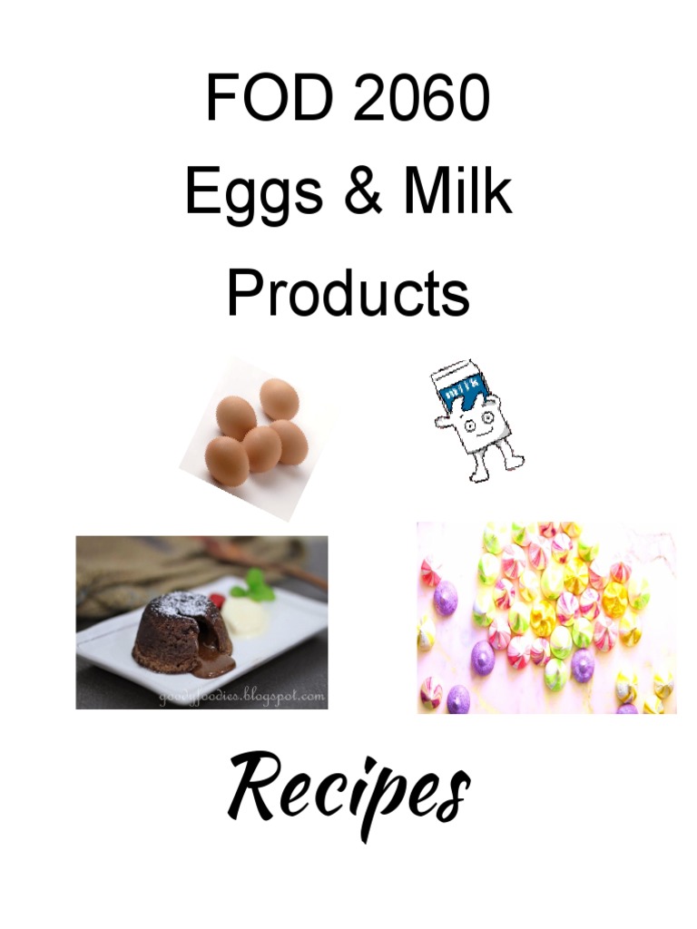 Eggs and Milk Recipe Collection | PDF | Custard | Pancake