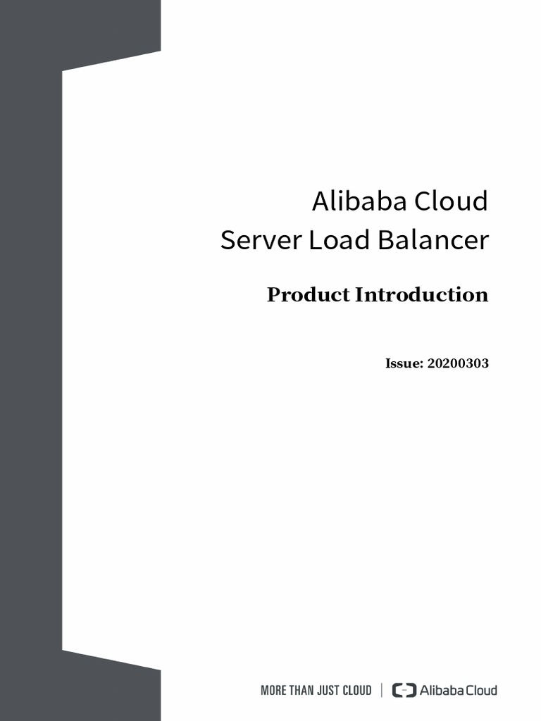 SLB Product Introduction Intl en-US PDF | PDF | Load Balancing ...