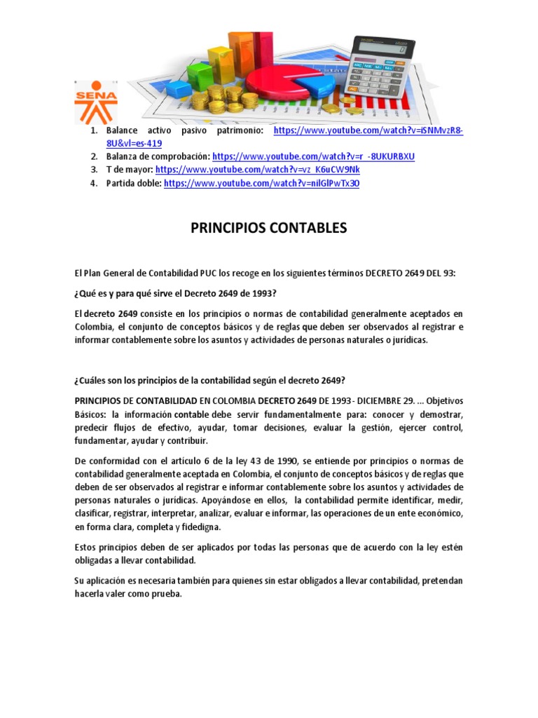 Material de Estudio Cuentas Contables | PDF | Contabilidad de costos ...