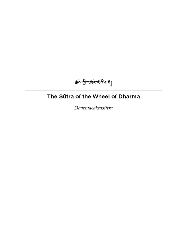 Toh337 - 84000-The-Sutra-Of-The-Wheel-Of-Dharma | PDF | Buddhist Texts | Gautama Buddha