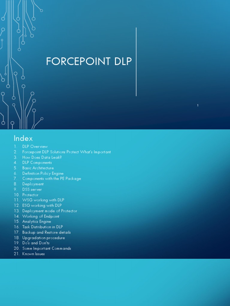 Forcepoint DLP Training Doc 1 PDF | PDF | Backup | Share Point