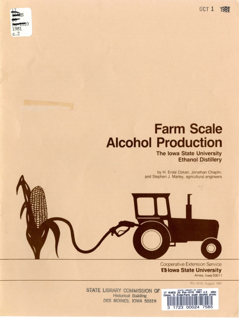 Farm Scale Alcohol Production | PDF | Ethanol | Distillation