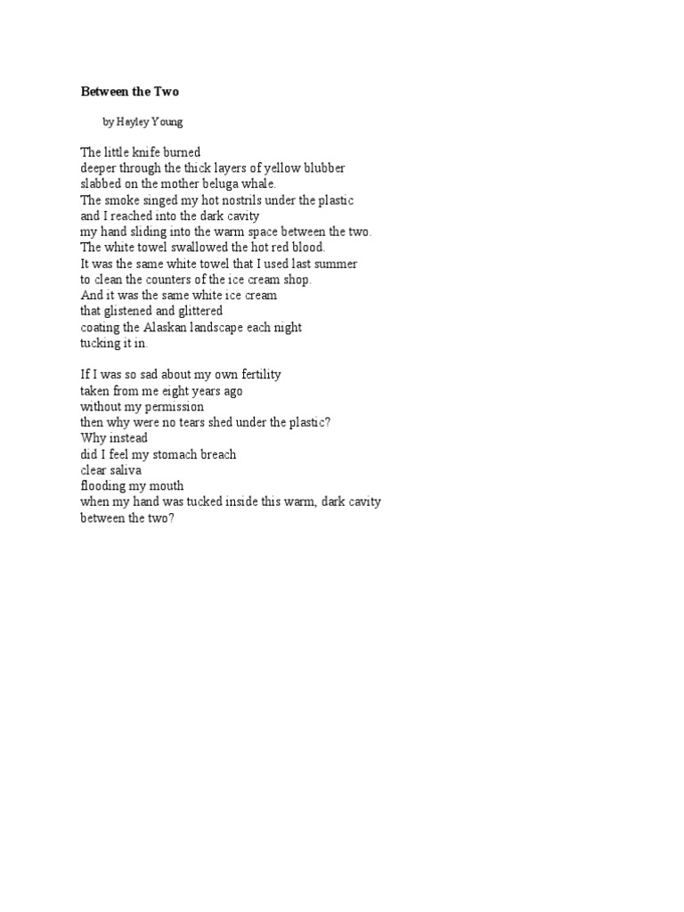 Hayley Young Poem 2 | PDF