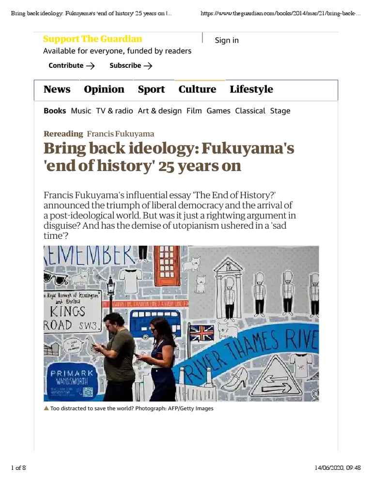 Bring Back Ideology: Fukuyama's 'End of History' 25 Years On - Francis ...