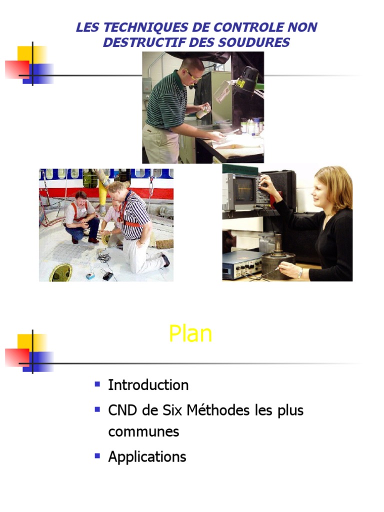 Les Techniques de Controle Non Destructif Des Soudures | PDF | Contrôle ...