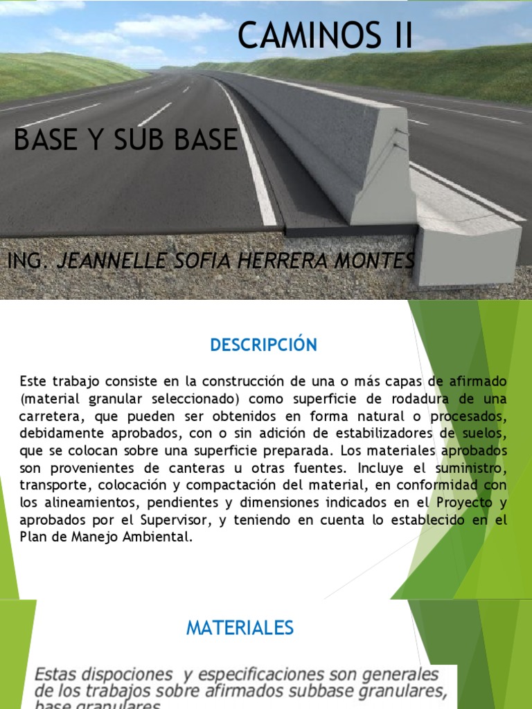 Base y Sub Base | PDF | Contaminación | Agua