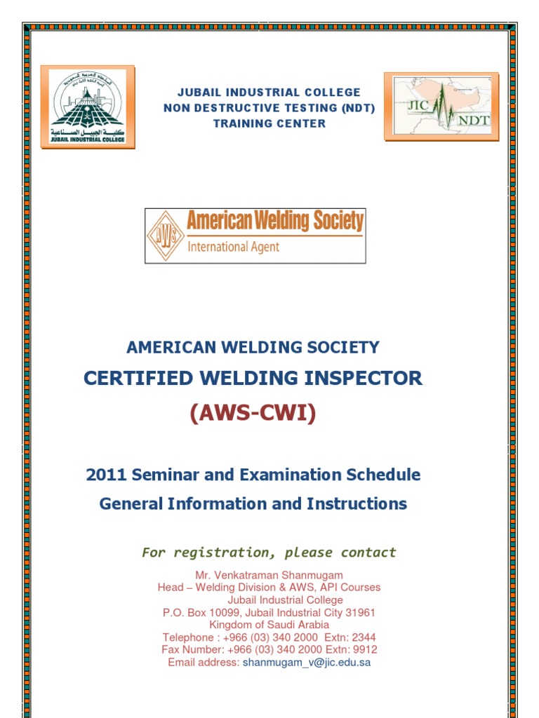 AWS-CWI Brochure 2011 | Test/Examination | Business