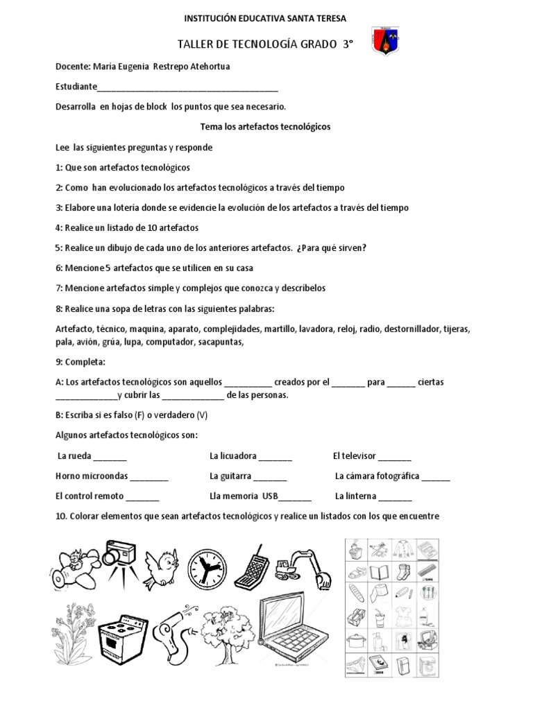 Taller de Tecnología para 3er Grado | PDF | Science | Ciencia y Tecnología