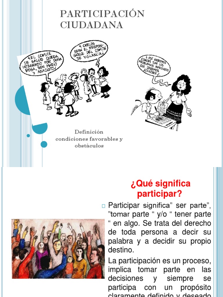 Definición y Tipos de Participación Ciudadana | PDF | Participación ...