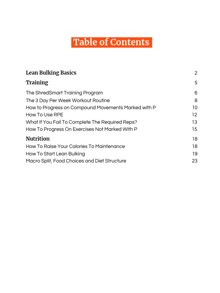 Bonus Lean Bulking Guide (2019) | PDF | Strength Training | Dieting