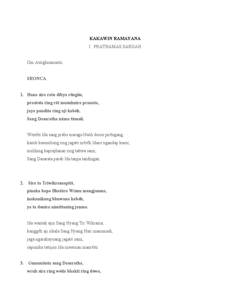 Kakawin Ramayana | PDF