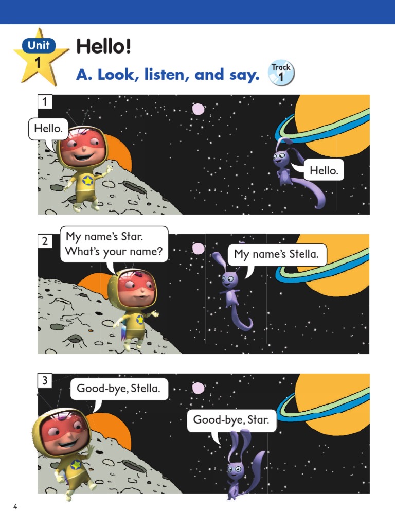 Hello!: A. Look, Listen, and Say | PDF