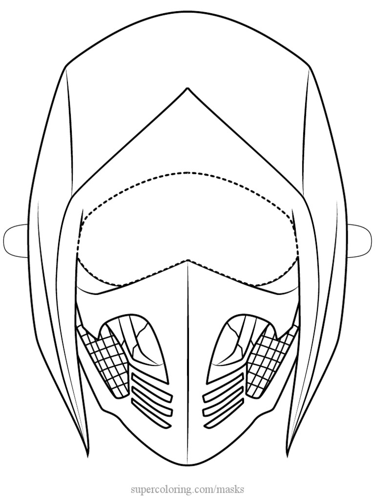 Scorpion Mask Outline Paper Craft | PDF