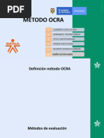Metodo de Evaluacion OCRA | PDF