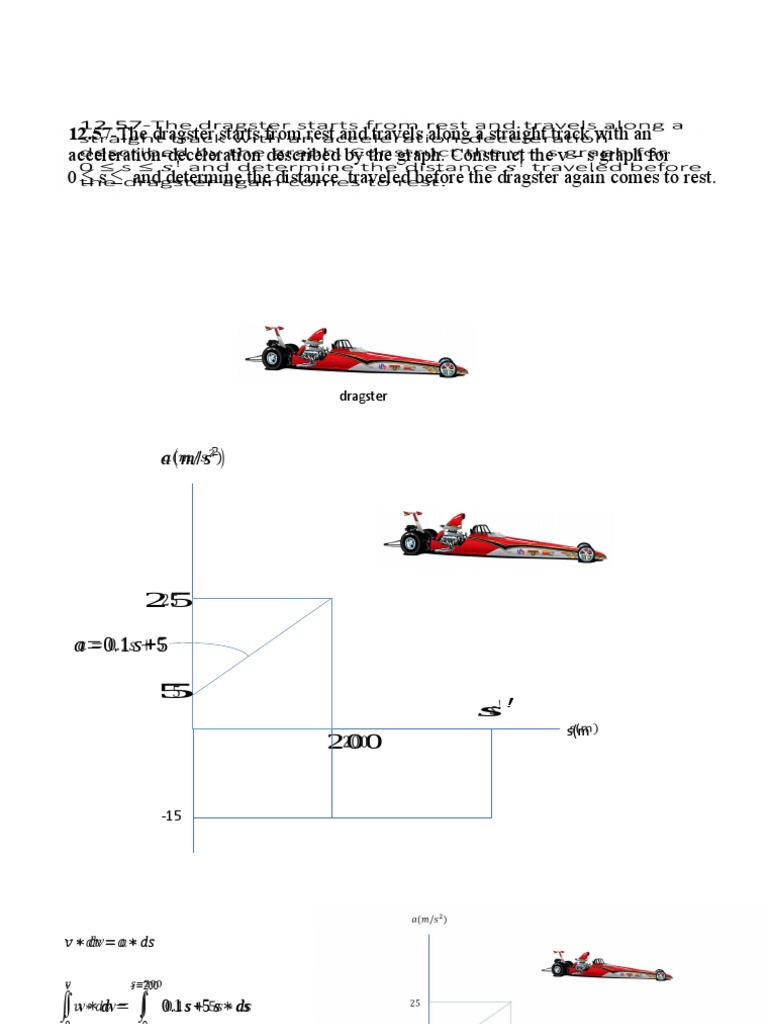 Dragster Acceleration Analysis | PDF