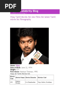 Vijay Film List